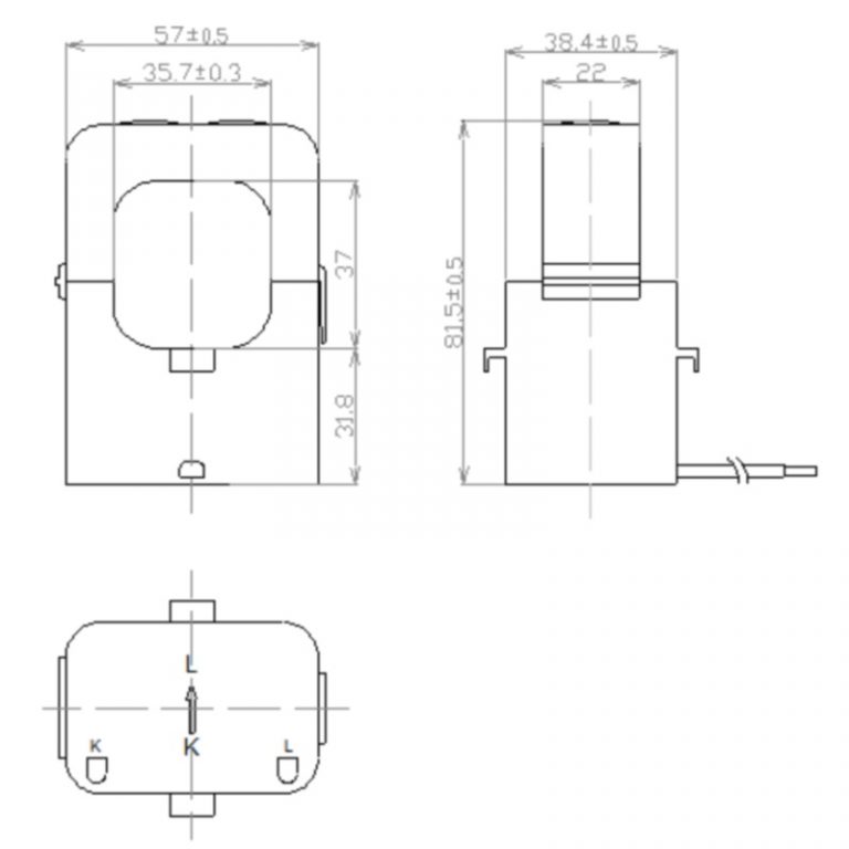 ECS36 Split Core Current Transformer - 36mm | 100-600A