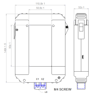 ECS90-S Split Core Current Transformer - 90mm | 500A-1,200A